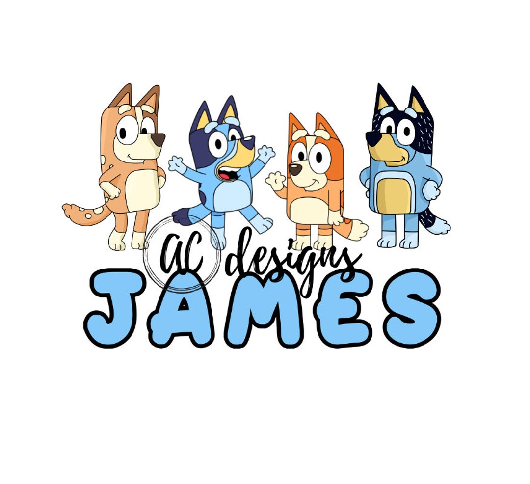 Custom Name Bluey PNG in Bluey Font - Etsy New Zealand