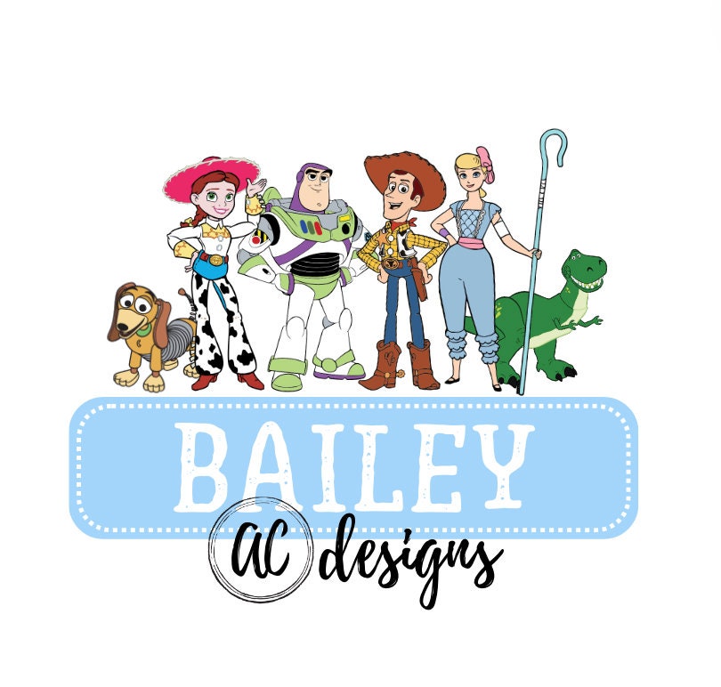 Toy Friends Nameplate PNG BUNDLE - Etsy
