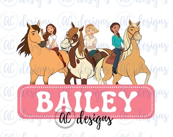 Spirit Riding Free Birthday SVG Bundle Spirit, Boomerang, Chica Linda ...