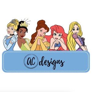 Princess Nameplate PNG BUNDLE - Etsy