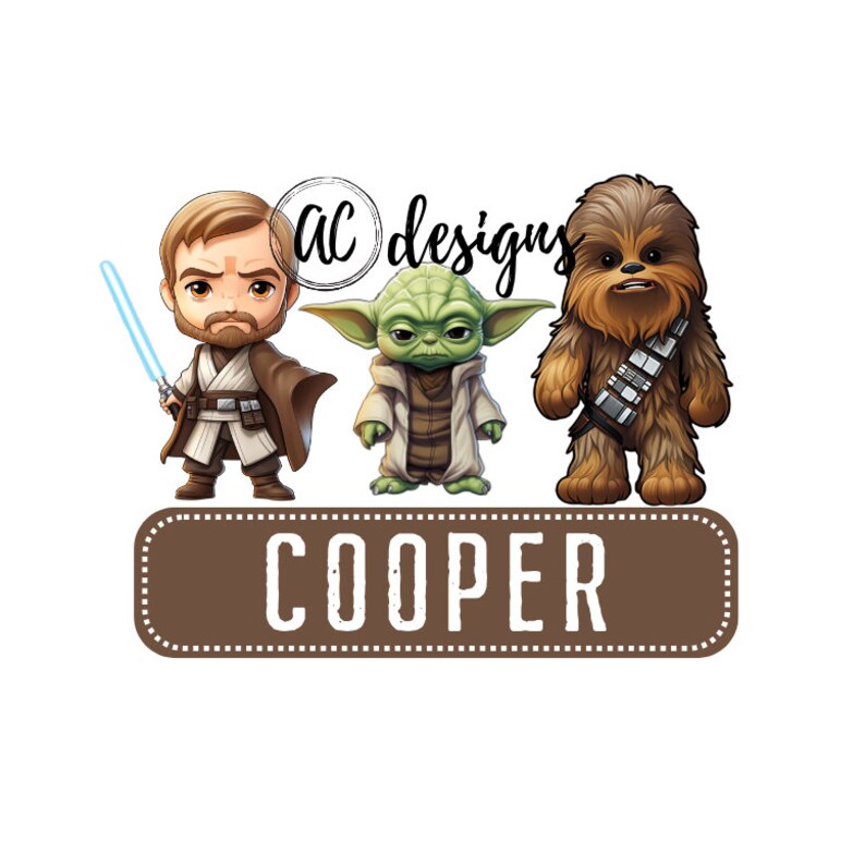 Star Wars Nameplate PNG BUNDLE - Etsy