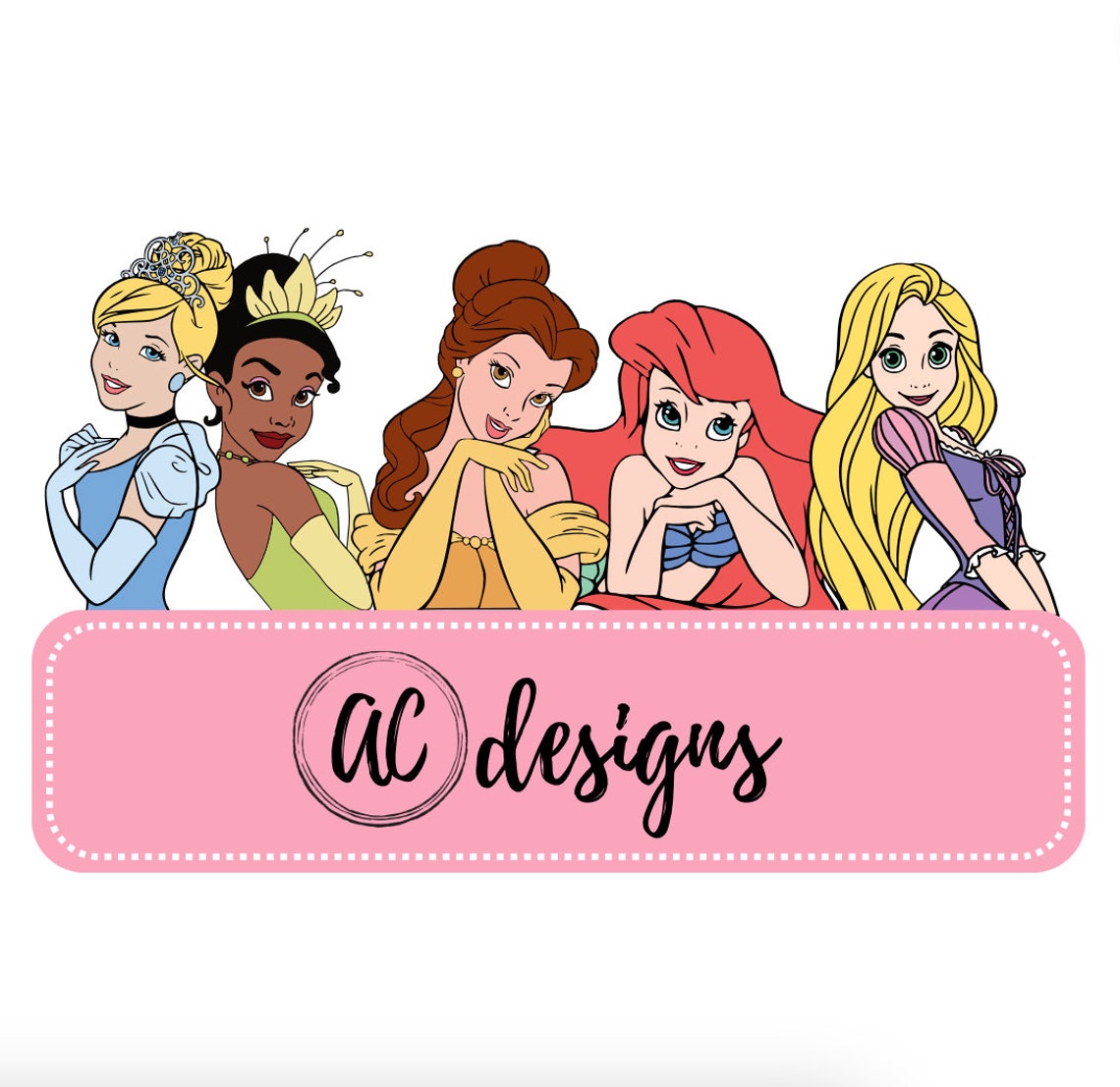 Princess Nameplate PNG BUNDLE - Etsy