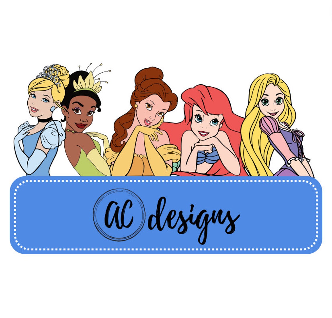 Princess Nameplate PNG BUNDLE - Etsy
