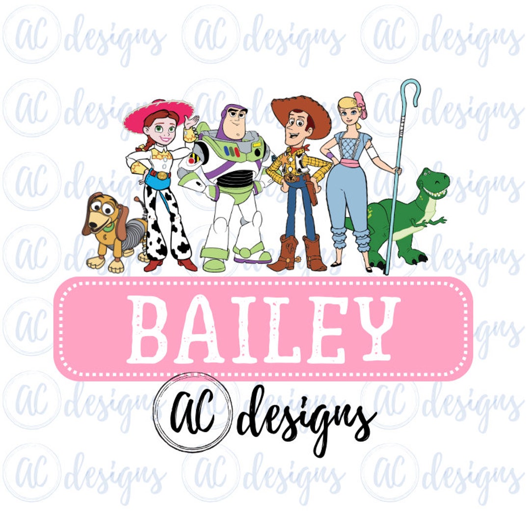 Toy Friends Nameplate PNG BUNDLE - Etsy