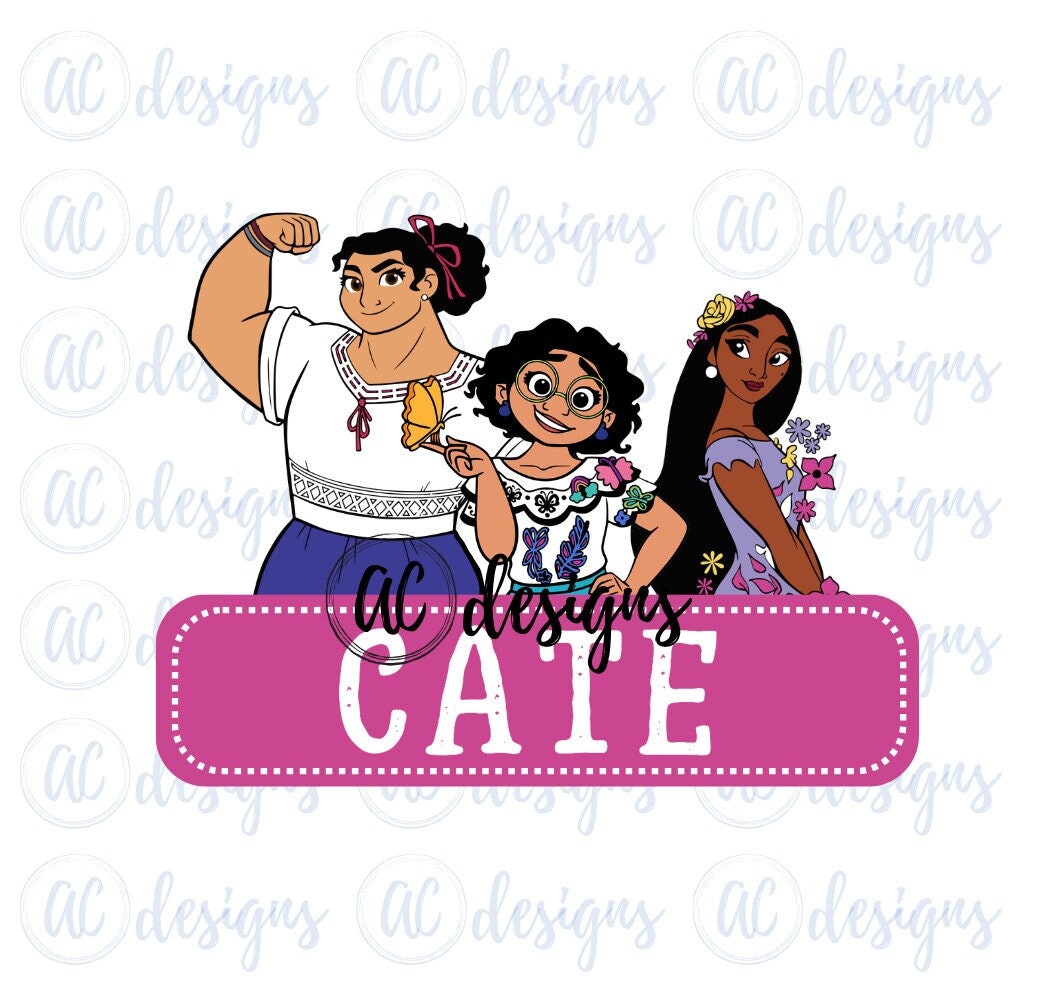 Encanto Sisters Nameplate PNG BUNDLE - Etsy