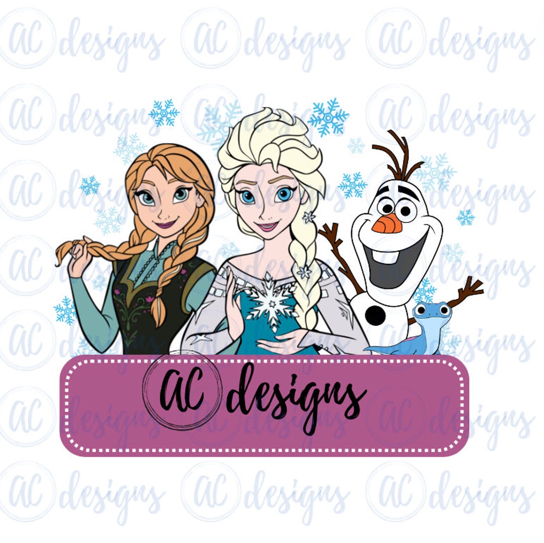 Frozen Nameplate 2 PNG BUNDLE - Etsy