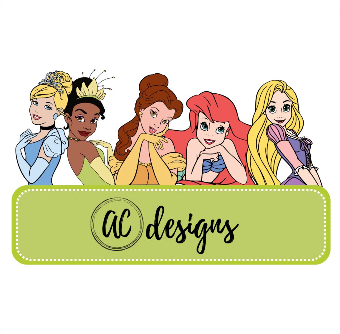 Princess Nameplate PNG BUNDLE - Etsy
