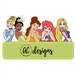 Princess Nameplate PNG BUNDLE - Etsy