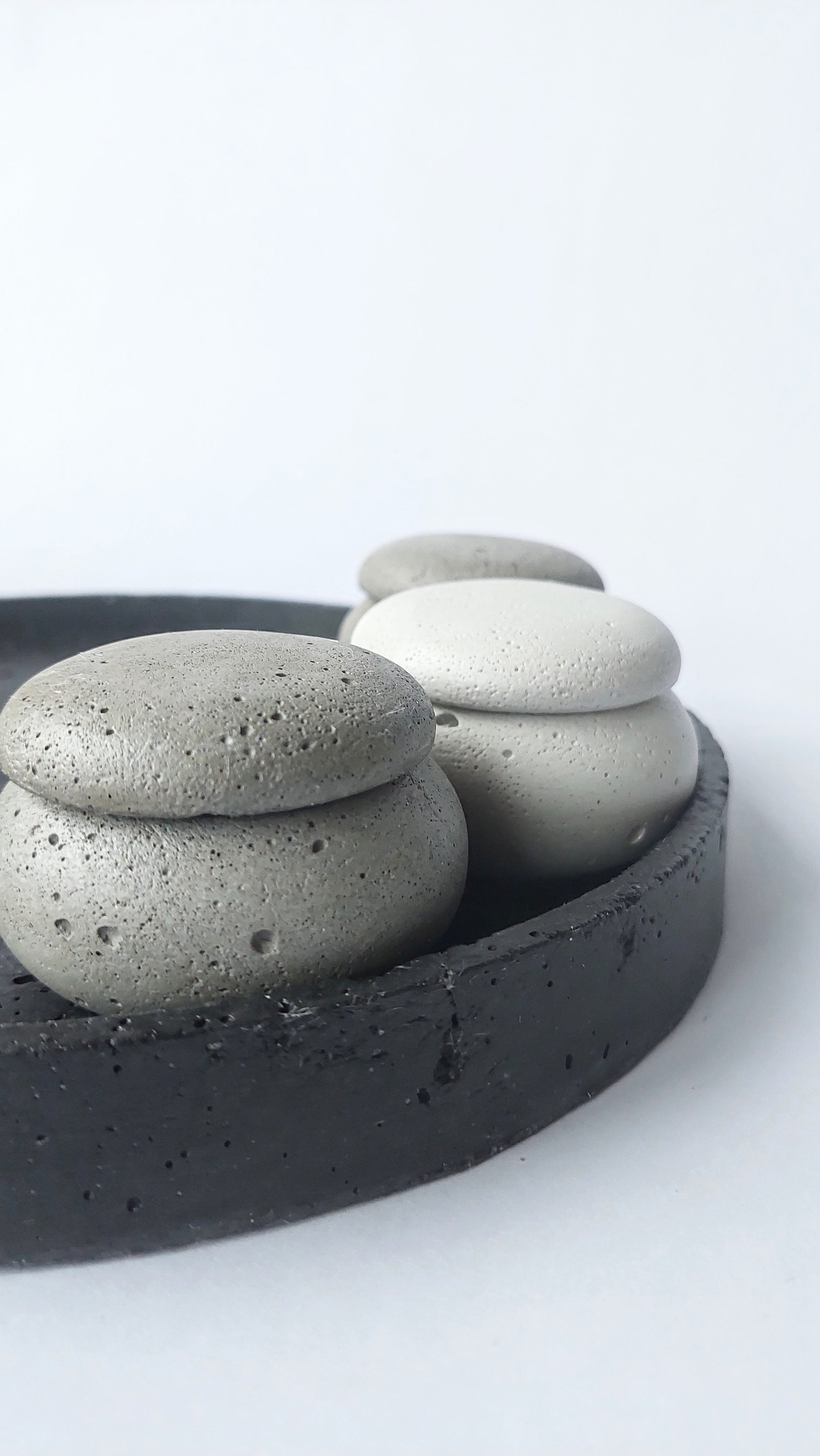 Concrete Round Box With Lid L Candle Holder for Tea Light L Cement ...