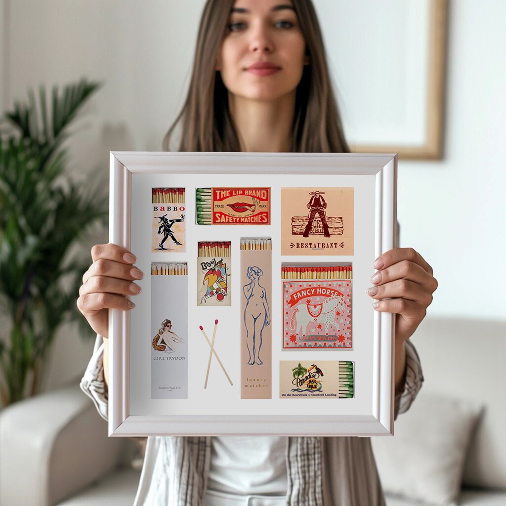 Digital Matchbox Fully Editable Template Canva Matchbook Art Unique ...