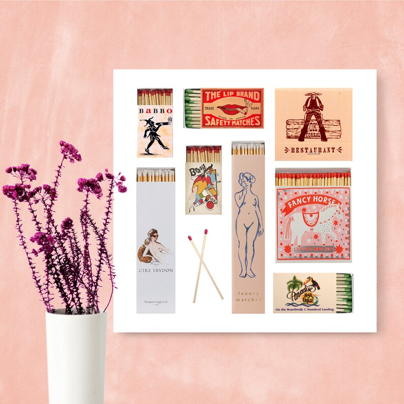 Digital Matchbox Fully Editable Template Canva Matchbook Art Unique ...