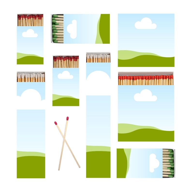 Digital Matchbox Fully Editable Template Canva Matchbook Art Unique ...