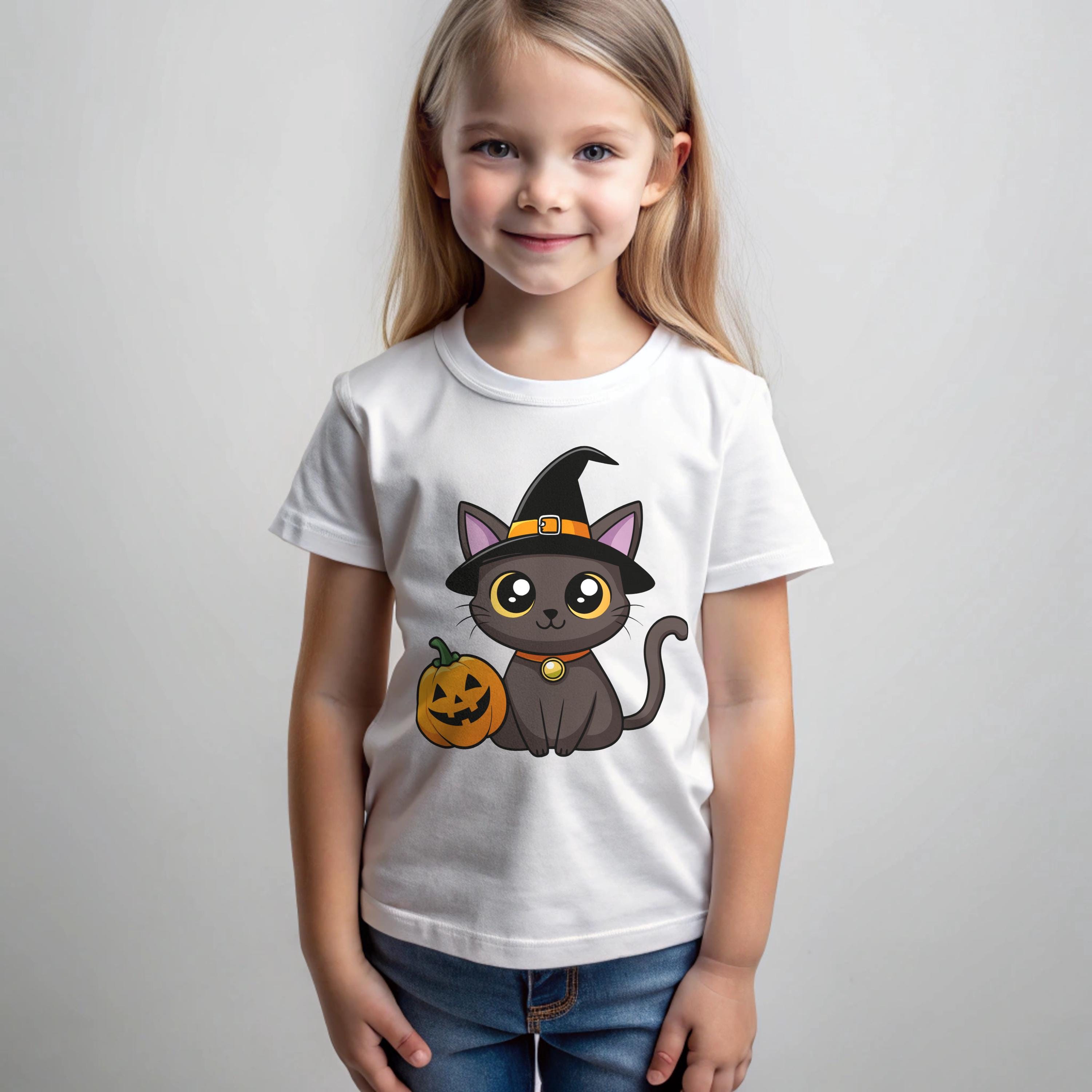Halloween Digital Download SVG Cute Black Cat With Witch's Hat Eps Dfx ...