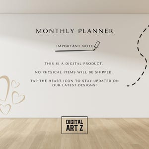 Simple Monthly Planner Printable, Undated, Big Blank Calendar, Month at ...