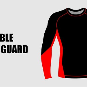 Editable Vector Rash Guard Mockup | Custom Rash Guard Template ...