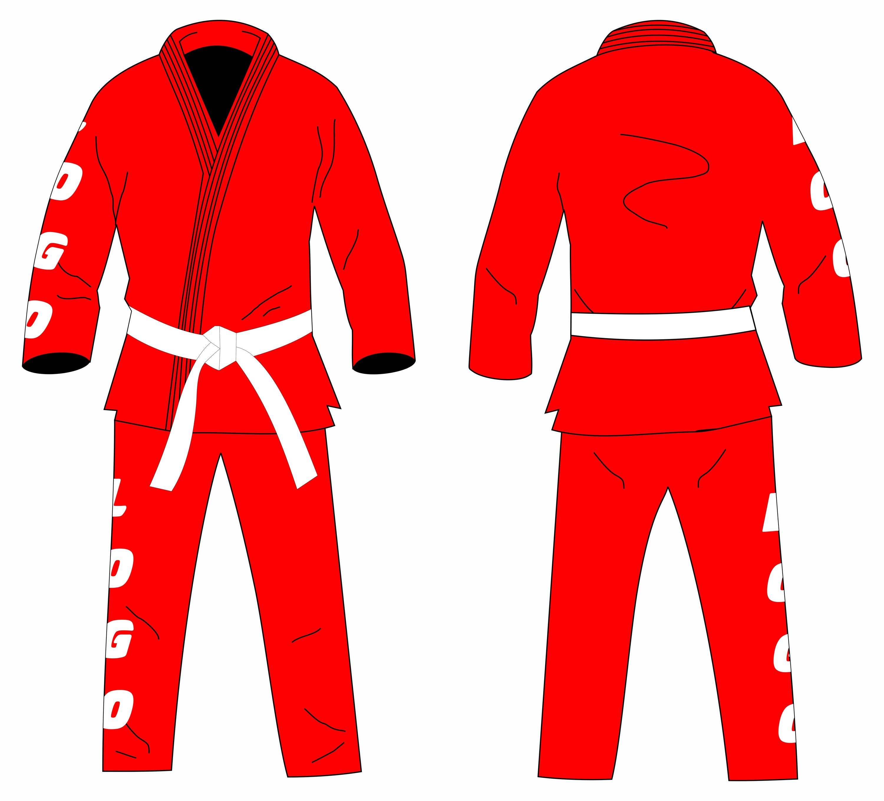 TDS Vector Mockup | BJJ Uniform Template, Editable Gi Mockup, MMA ...