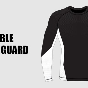 Editable Vector Rash Guard Mockup | Custom Rash Guard Template ...