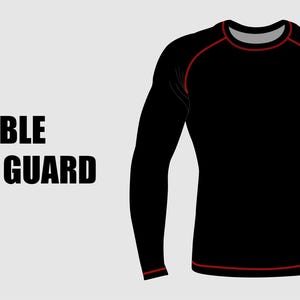 Editable Vector Rash Guard Mockup | Custom Rash Guard Template ...