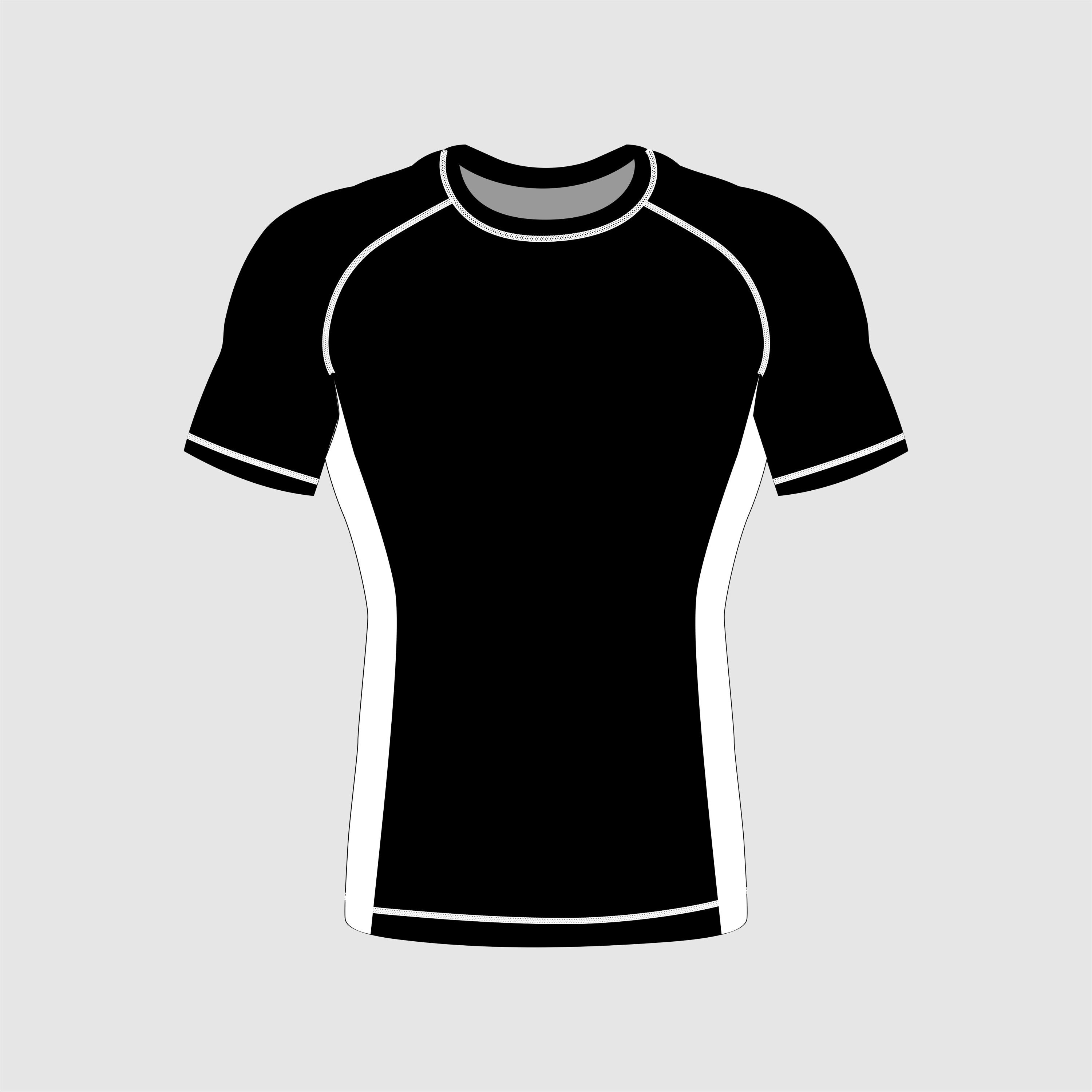 Men's Half Sleeve Rash Guard Mockup & Sewing Pattern (digital Download ...