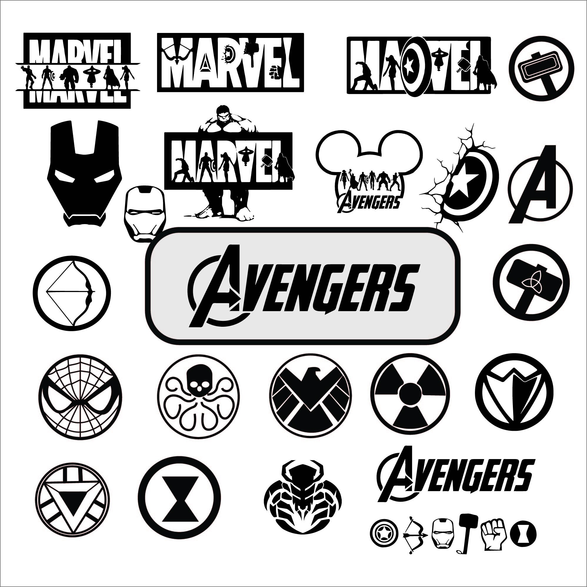 Marvels SVG, Marvel Avengers SVG Marvels Png, Superheroes SVG, Marvel ...