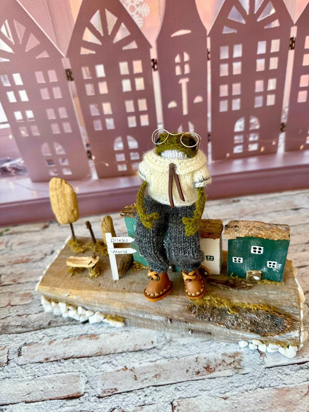 FROG & TOAD With CLOTHES Knitting Handmade Cute Frog Gift for Kids - Etsy