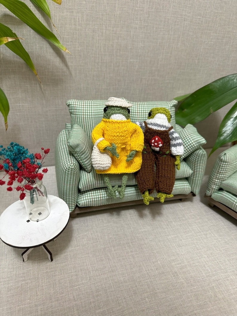 Froggie Frog Crochet,green Frog Knitted,froggie's Sweater,cute Toy Frog ...