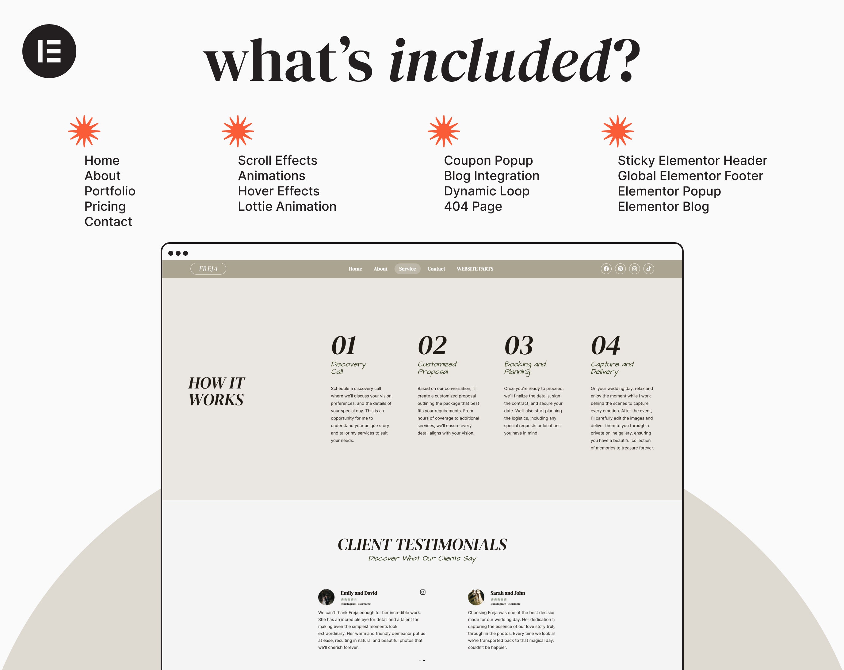 Elementor Website Template Photographer Wordpress Website Template ...