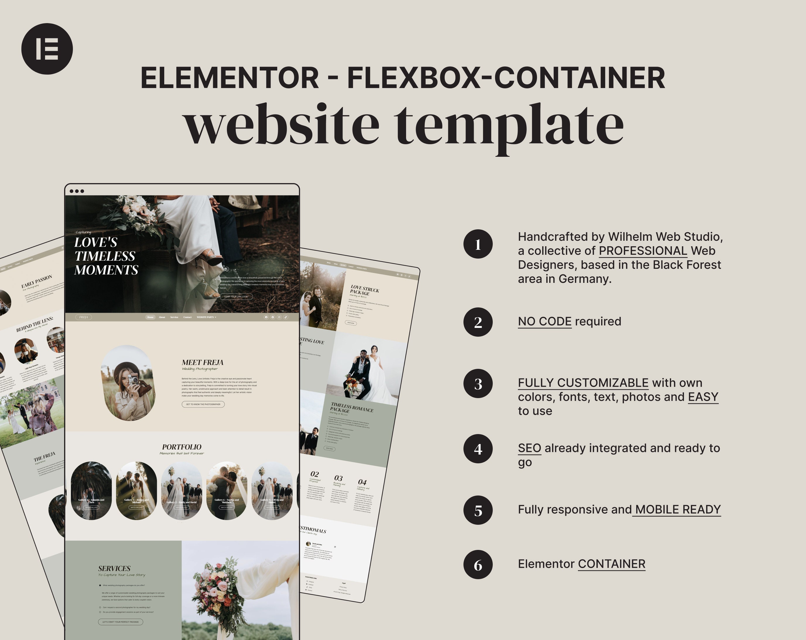 Elementor Website Template Photographer Wordpress Website Template ...