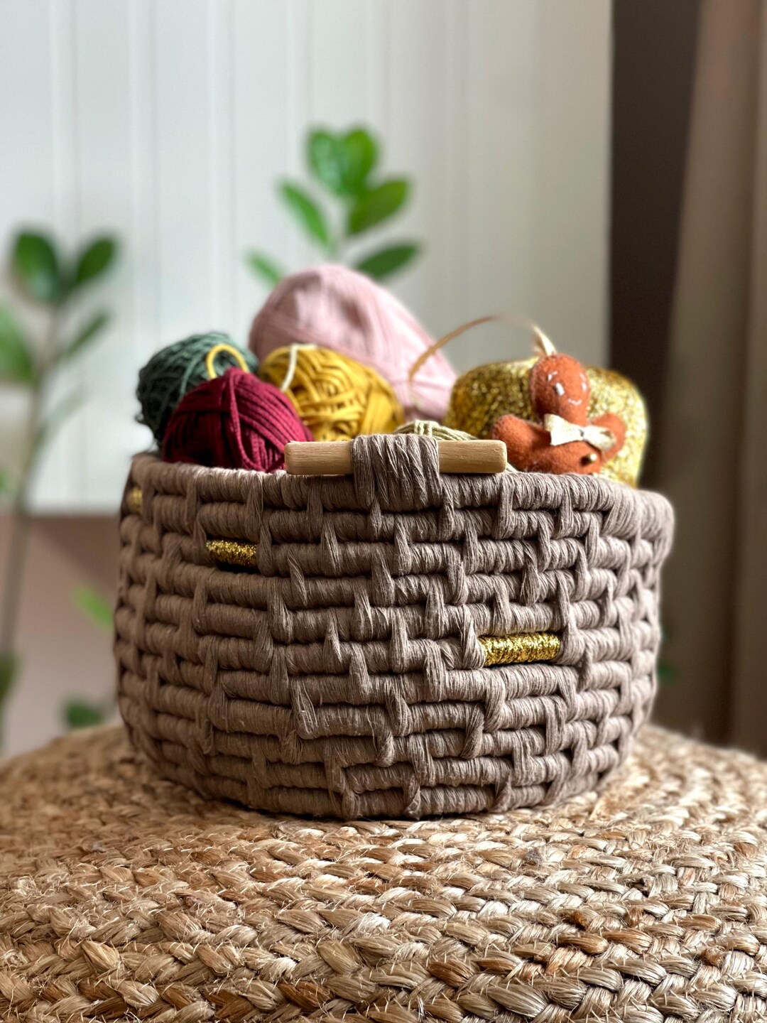 Macrame Basket | Coiled Basket | Storage Basket | Coil Rope Basket - Etsy