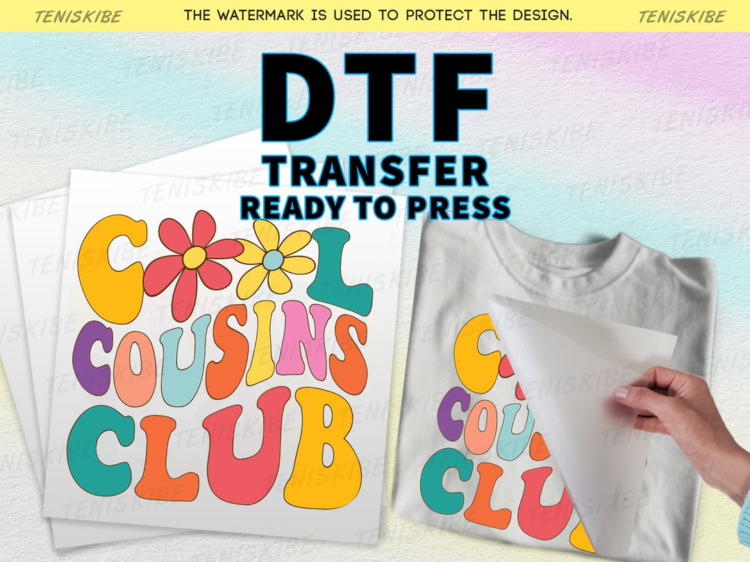 Cool Cousins Club DTF Transfer, Custom Dtf Transfer, Cousin Crew Shirt, Heat Transfer for Shirt ...