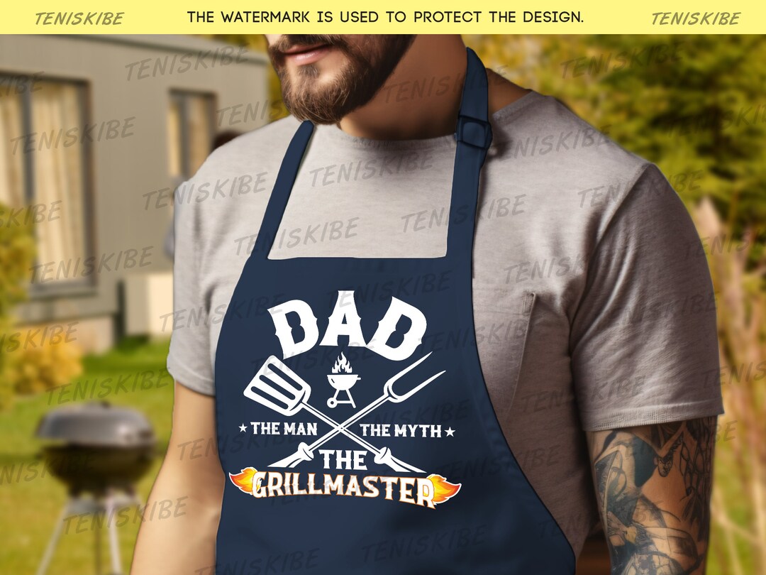 Grill Master Dad Apron, Personalized Apron, Custom Apron, Custom ...