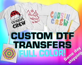 Full Color Heat Transfer, Custom Dtf Transfers, Dtf Prints, Dtf ...