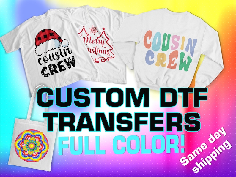 DTF Transfers Comfort Colors Custom DTF Transfer Image - Etsy