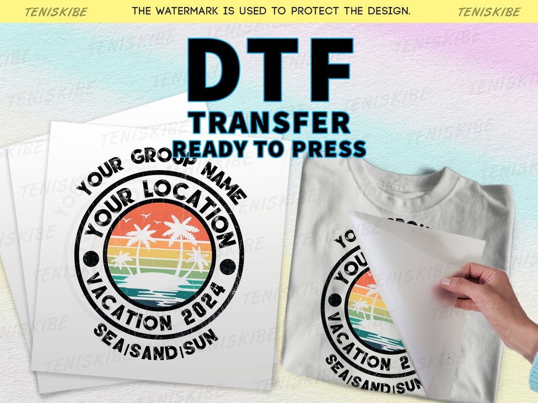 Custom Family Vacation DTF Transfer for Shirts , Family Vacation Shirts ...
