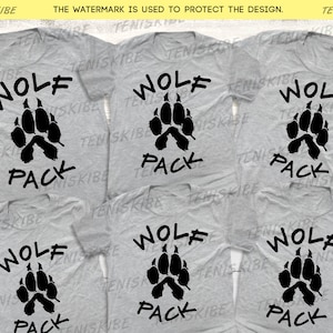 Wolf Pack Shirt, Family Matching Shirts, Wolf Pack T-shirt, Wolf Lover ...