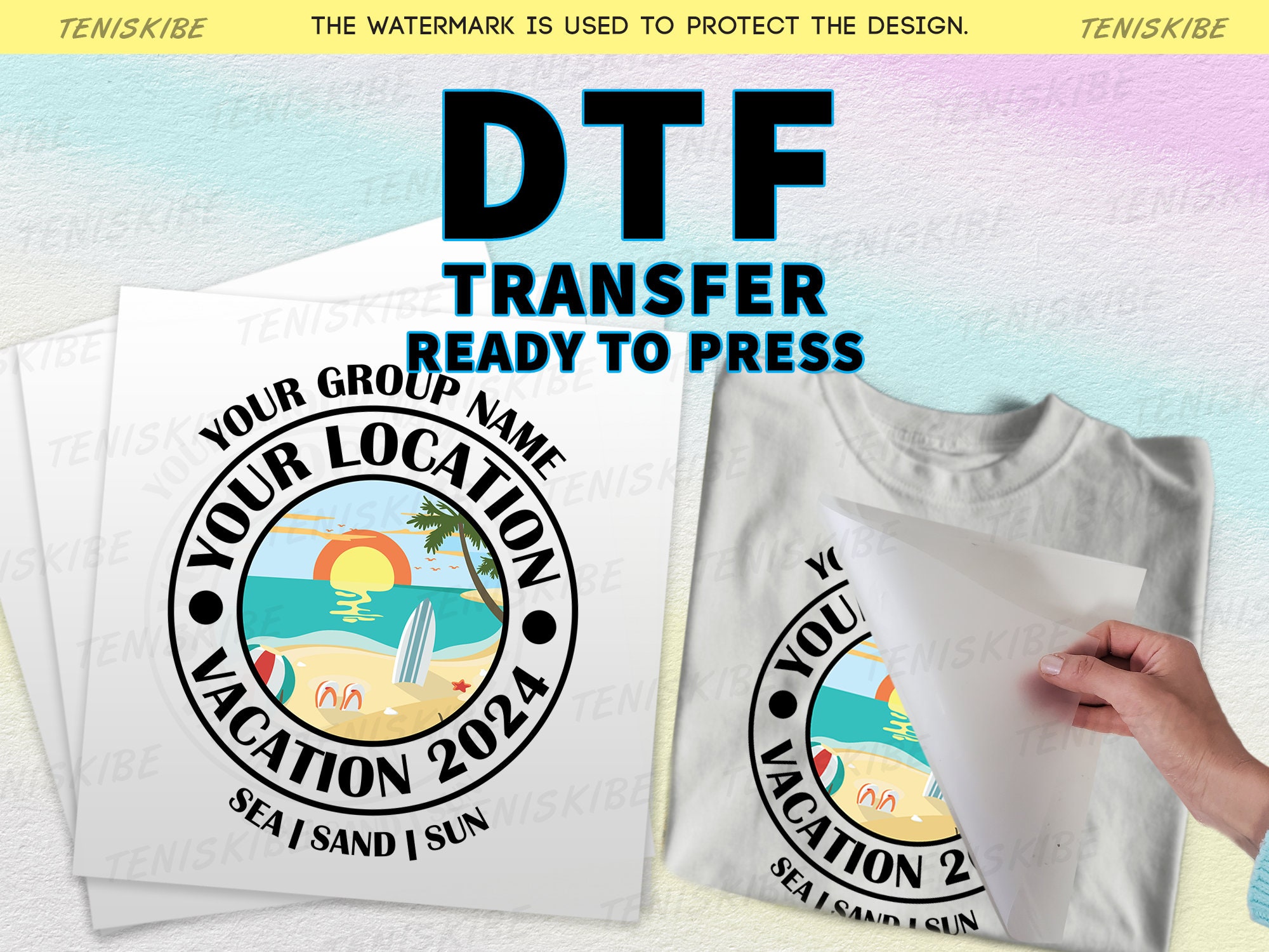 Custom Family Vacation DTF Transfer for Shirts , Family Vacation Shirts ...