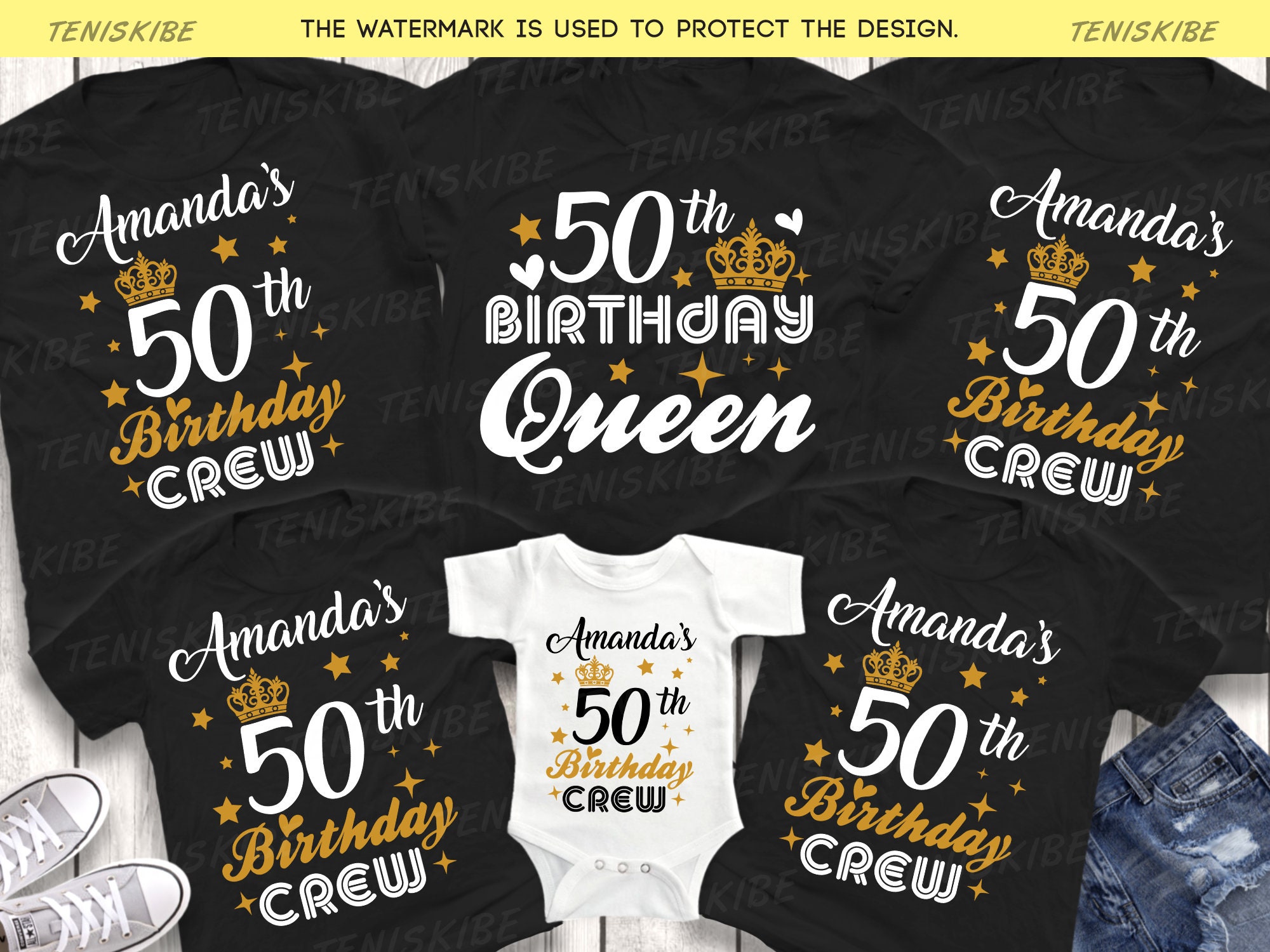 50th Birthday Party Shirts, Birthday Shirts, Family Shirts, Matching ...