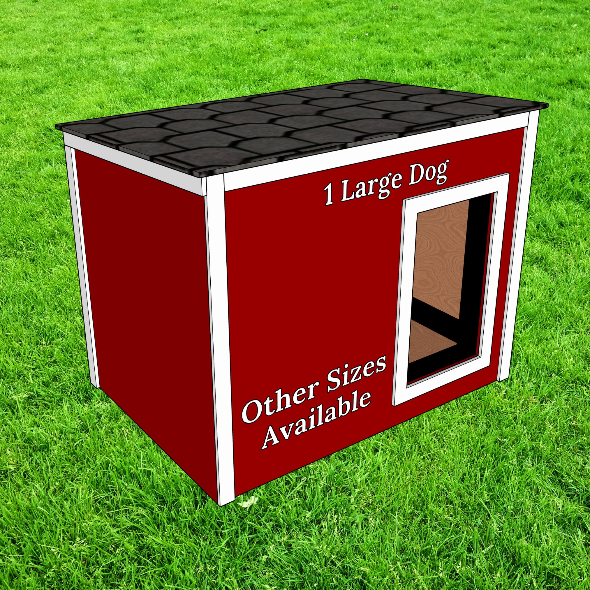 Simple Insulated Large Dog House Plan - Insulation is Optional - Etsy