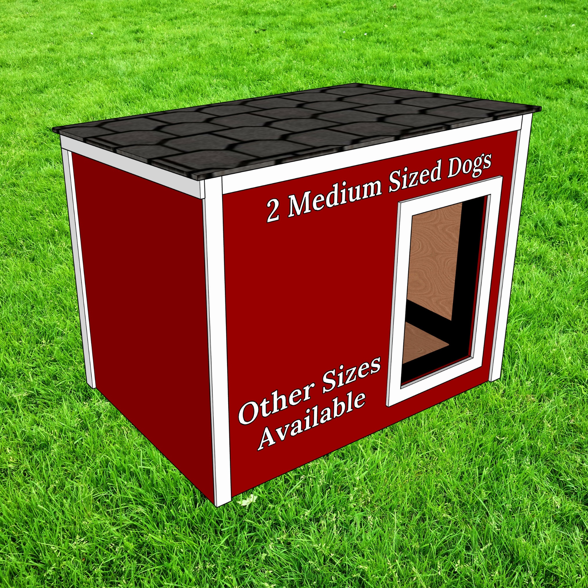 Simple Insulated Dog House Plan for Multiple Dogs - Insulation is ...