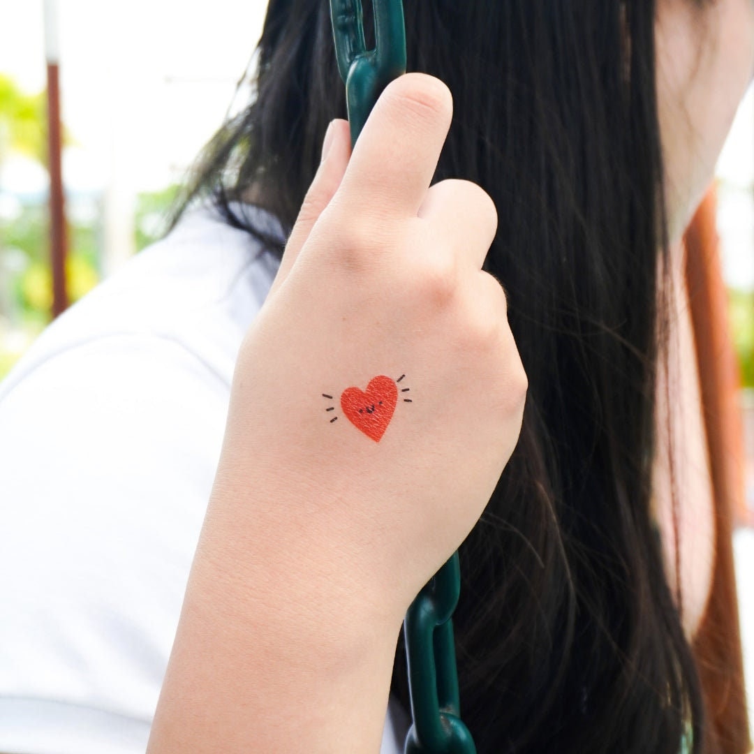 Set of 20 Colorful Temporary Tattoos, Cute Mini Drawing Tattoos, Food ...