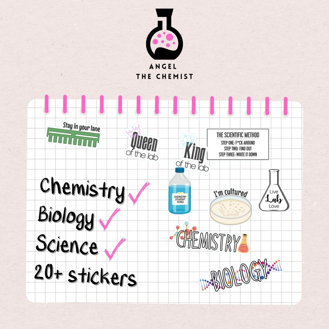 Chemistry Biology Science Stickers / Over 20 Different Designs - Etsy
