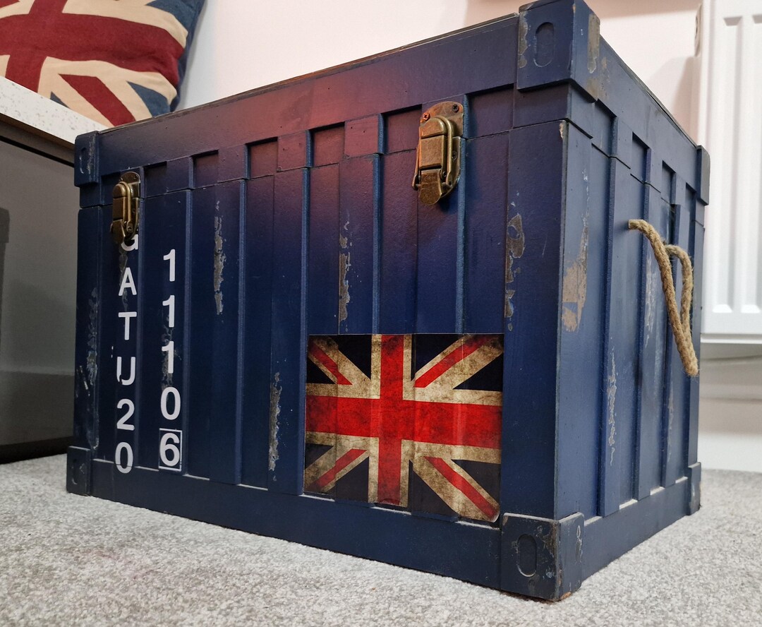 Industrial Style Shipping Container Trunk - Etsy