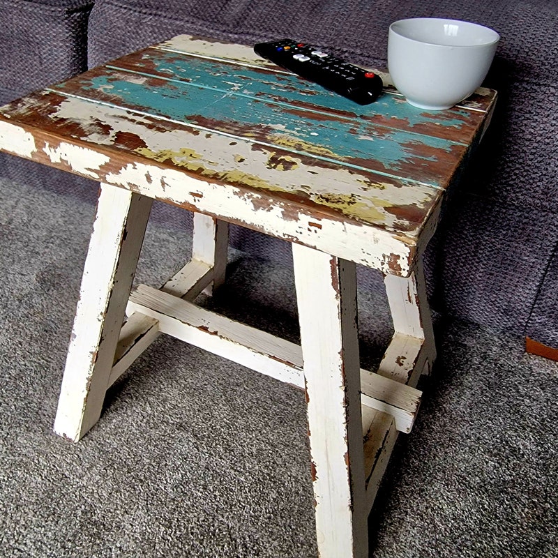 Distressed Table - Etsy
