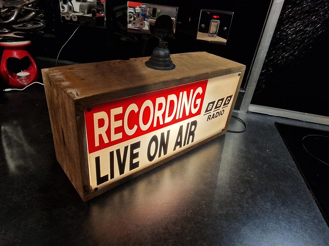 Recording-live on Air BBC Radio Sign - Etsy