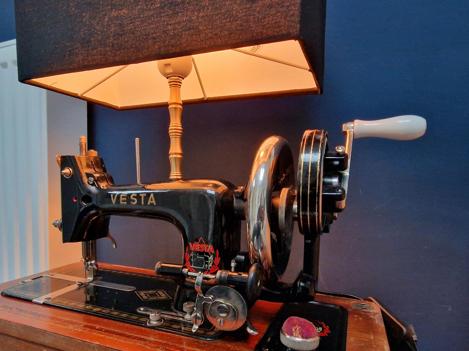 Vintage Sewing Machine Table Lamp German Made Vista - Etsy