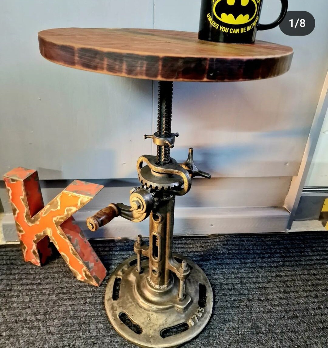 Hight Adjustable Industrial Mechanical Side / End Table - Etsy