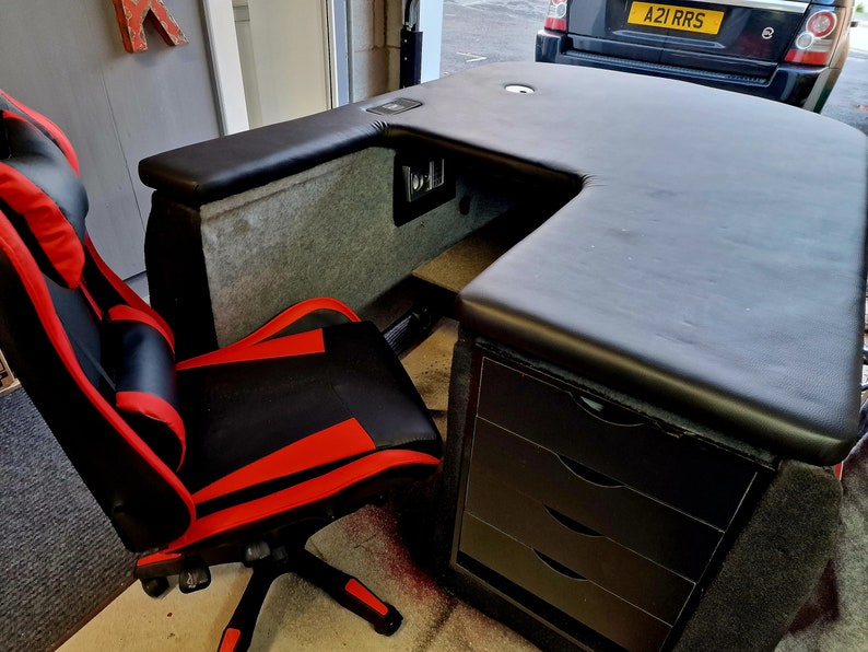 Classic Mini Cooper Office Desk & Chair Retro Mancave Car Furniture ...