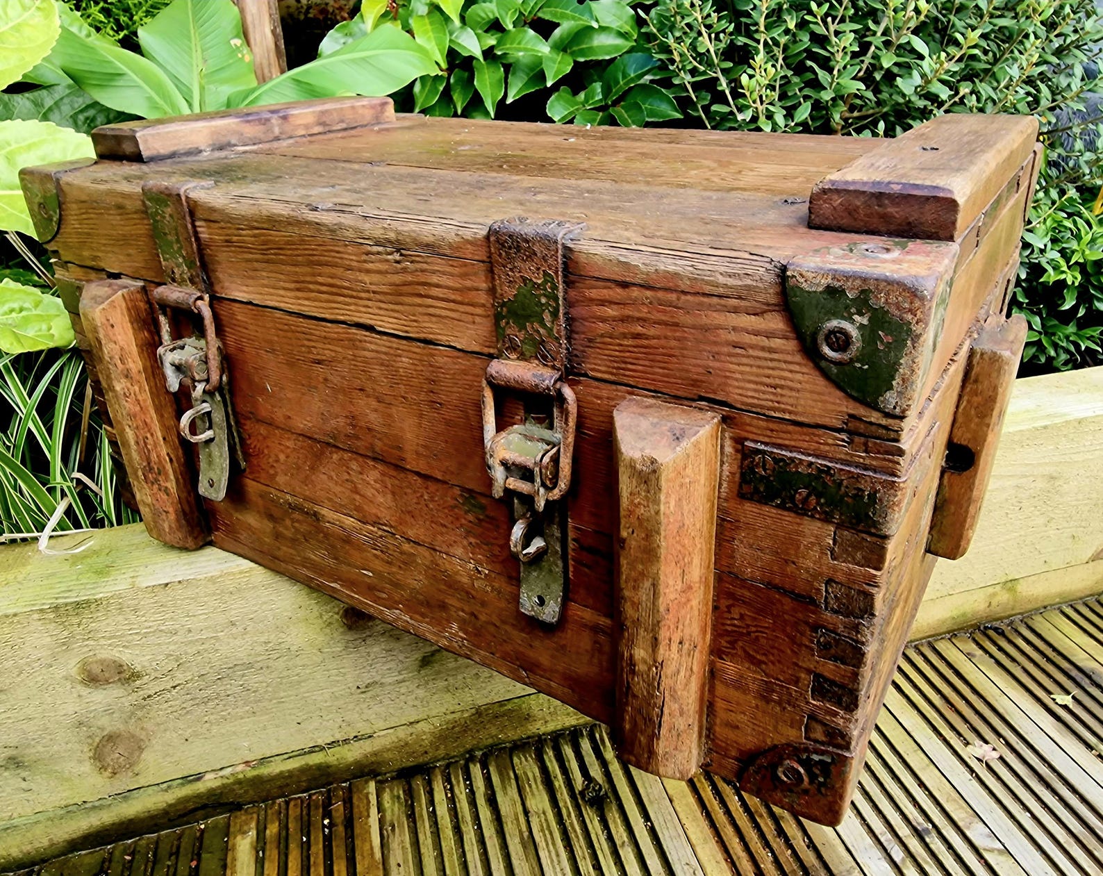 Antique Military Wooden Trunk - Etsy