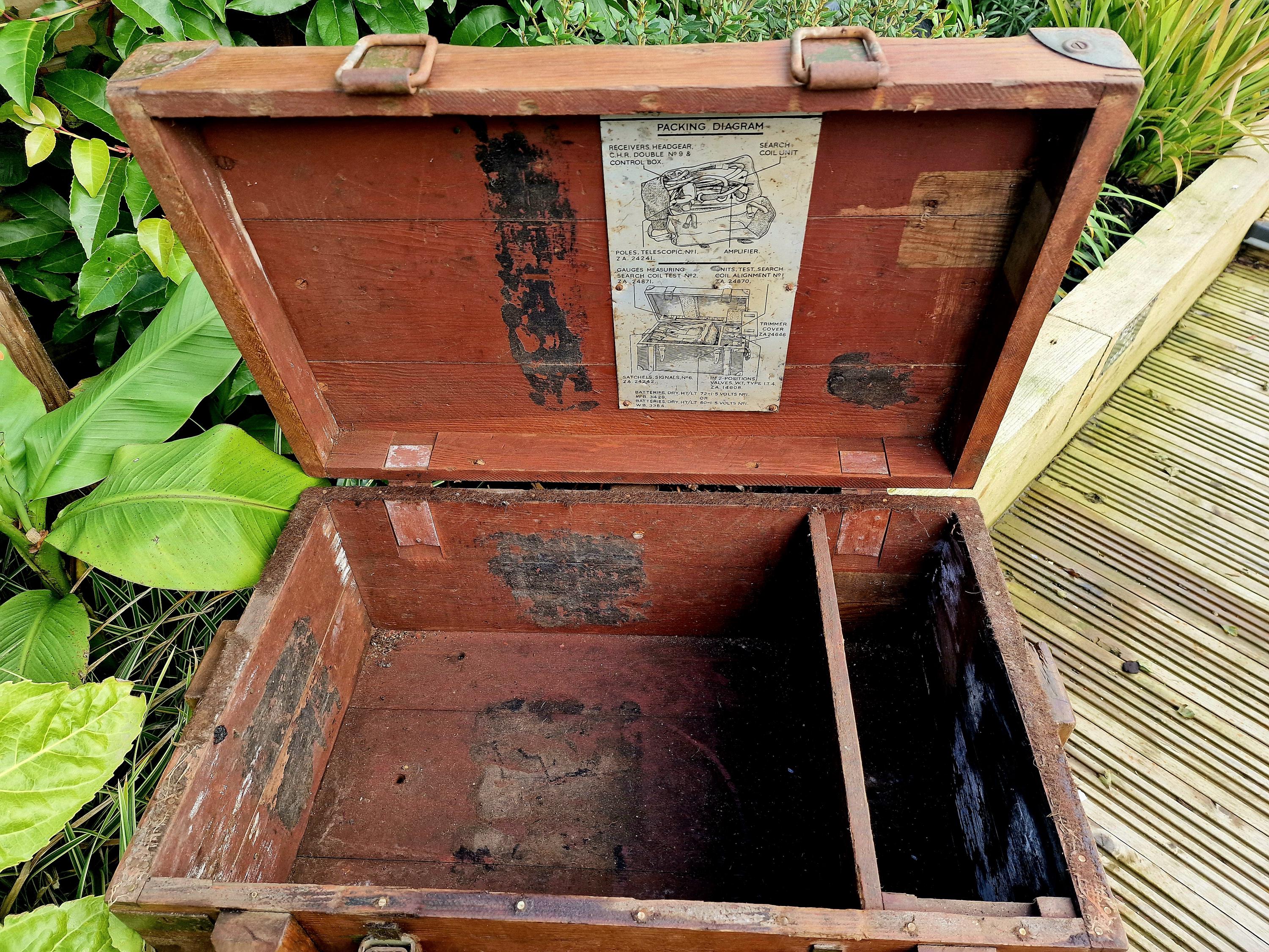 Antique Military Wooden Trunk - Etsy