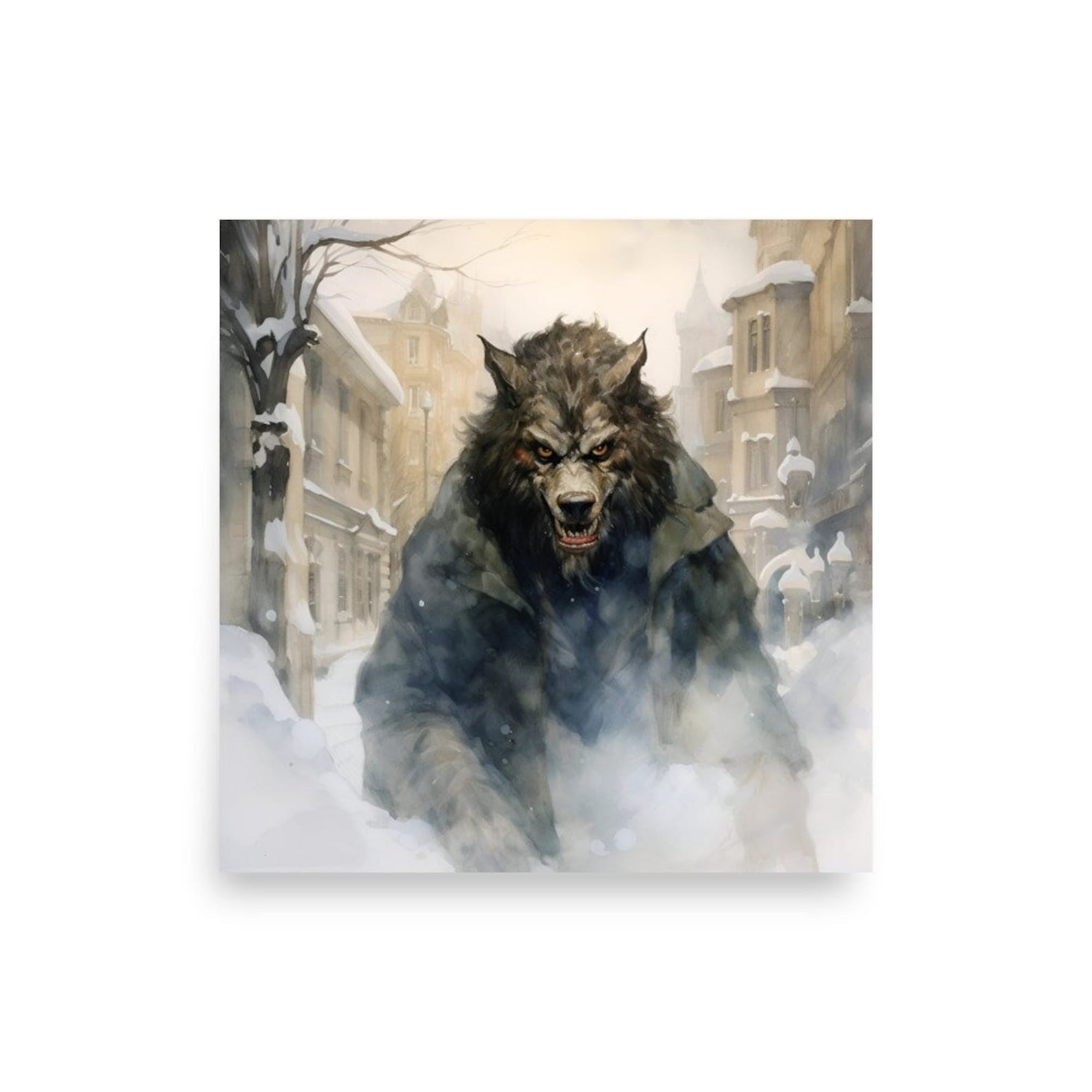 Werewolf Art Print - Etsy